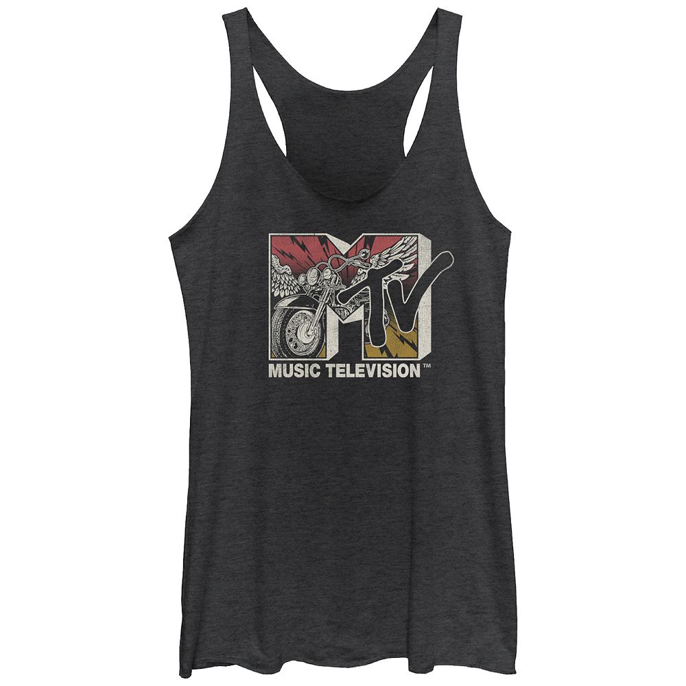 Juniors' MTV Bike Logo Racerback Tank Top