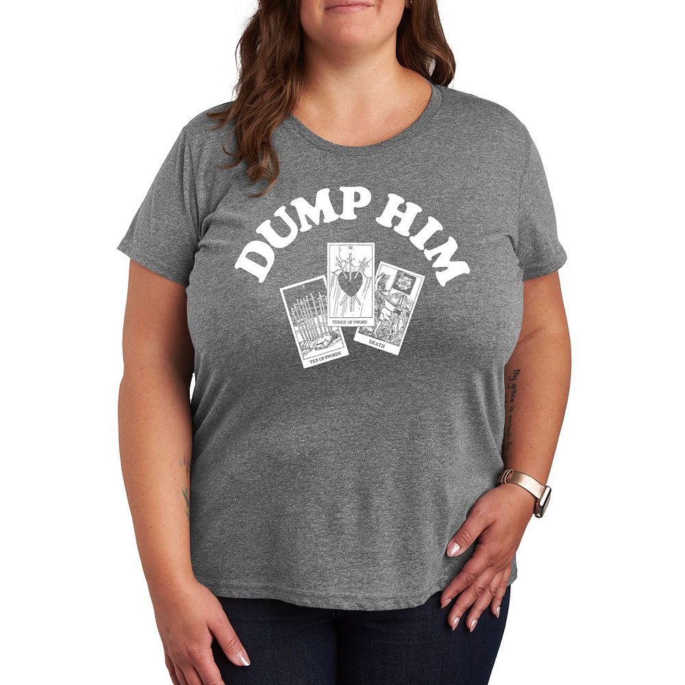 Plus Size Dump Him Tarot Graphic Tee