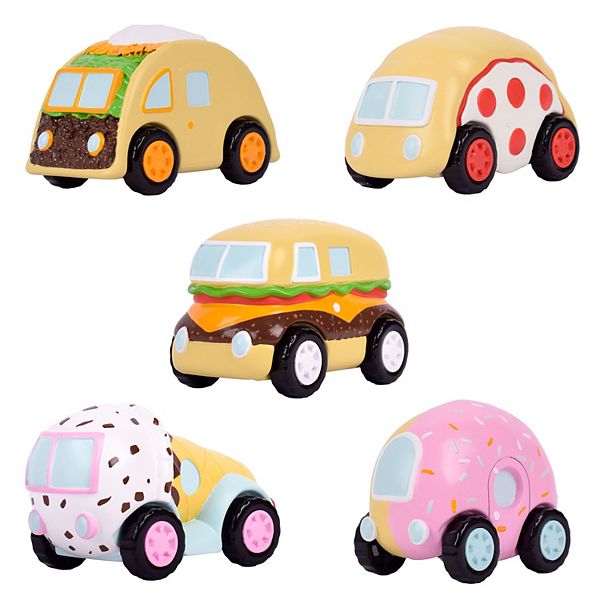 Maxx Action 5-Pack Micro Food Truck Vehicle Set