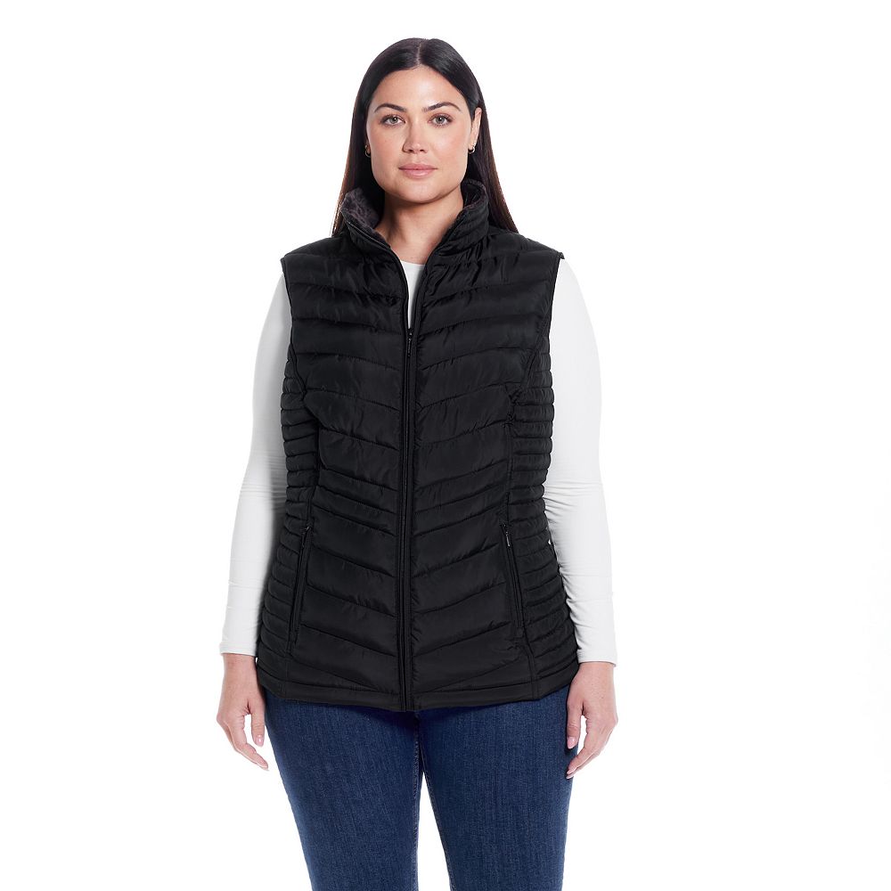 Plus Size Weathercast Plush Lined Vest