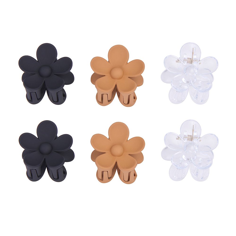 Ella Shea 6 pc. Flower Mini Hair Clip Set