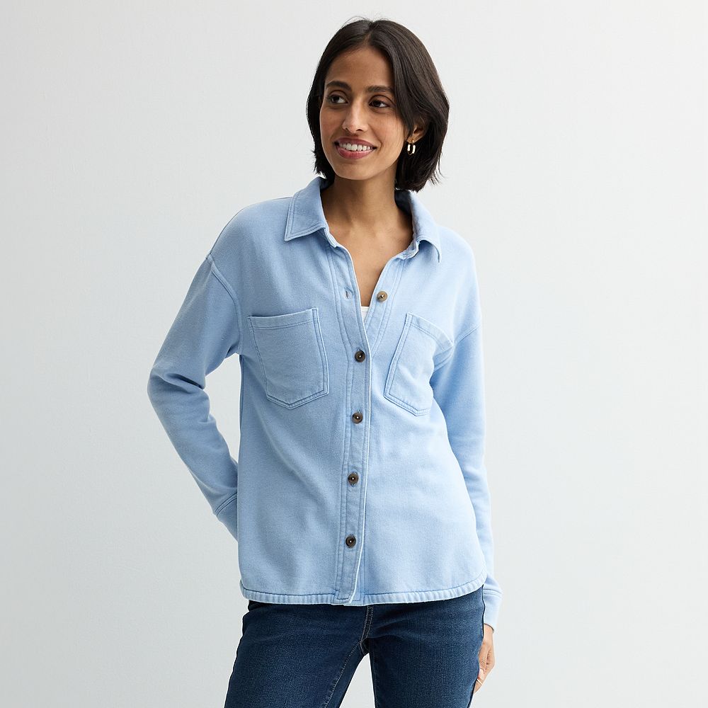 Women's Sonoma Goods For Life® Knit Fleece Shacket