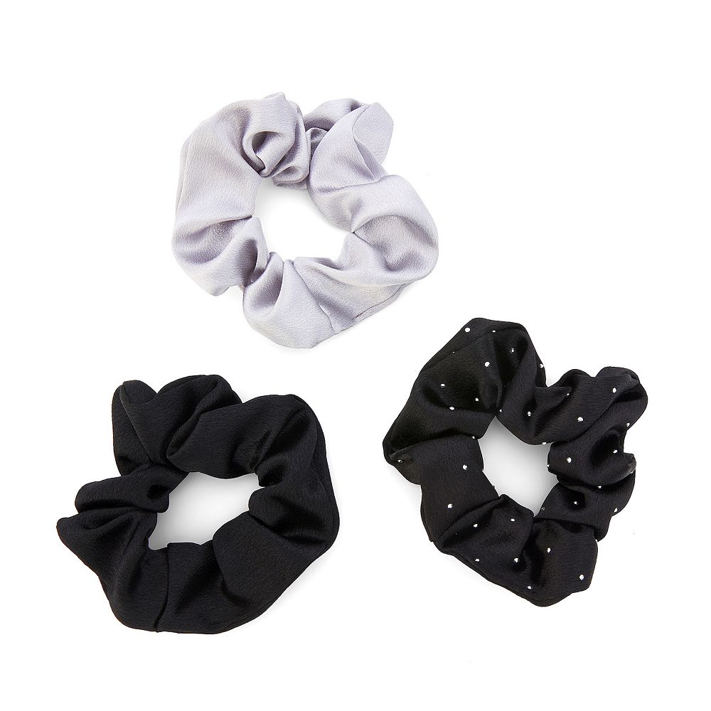 Ella Shea 3-pk. Rhinestone Hair Scrunchie Set