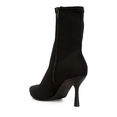 London Rag Zudio Women's Mid Heel Sock Boots