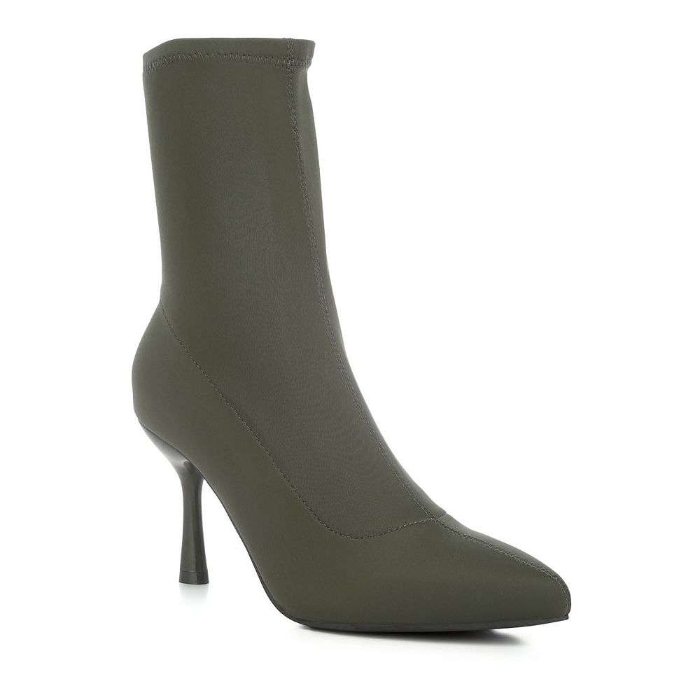 London Rag Zudio Women's Mid Heel Sock Boots