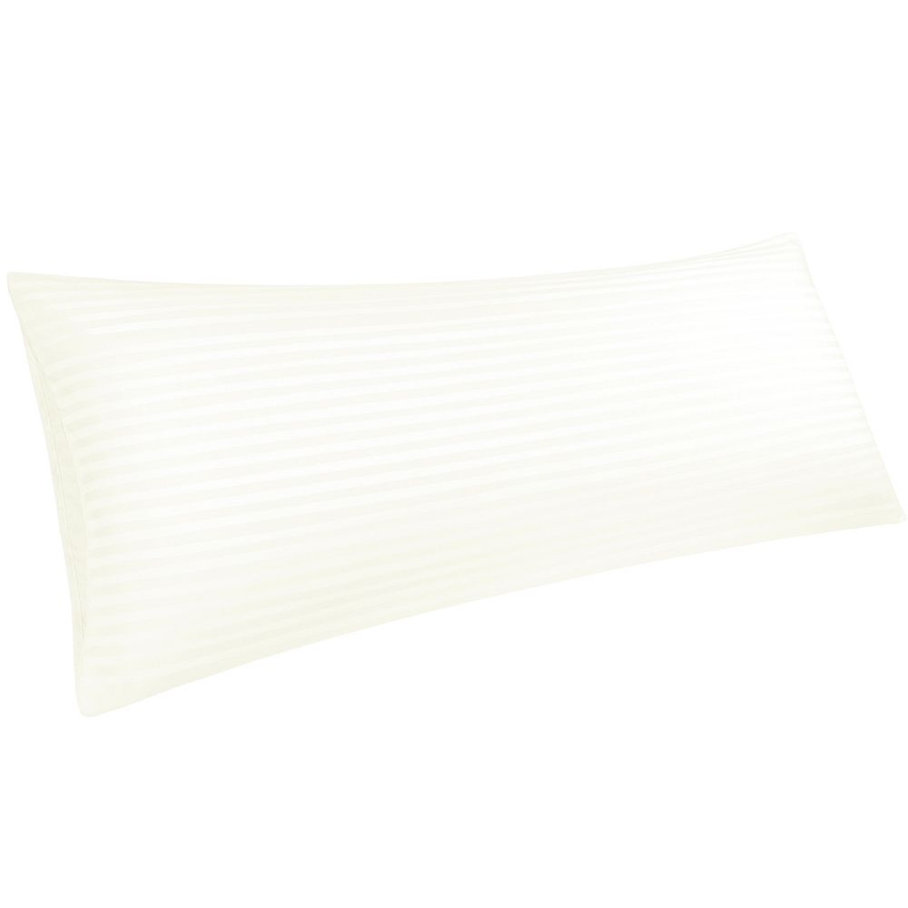 Microfiber Soft Striped Pillowcases Body Envelope Closure 20x55 Inch