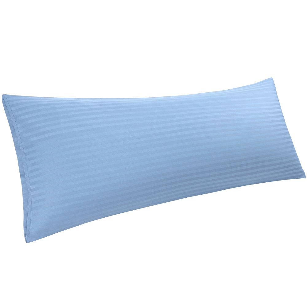 Microfiber Soft Striped Pillowcases Body Envelope Closure 20x55 Inch
