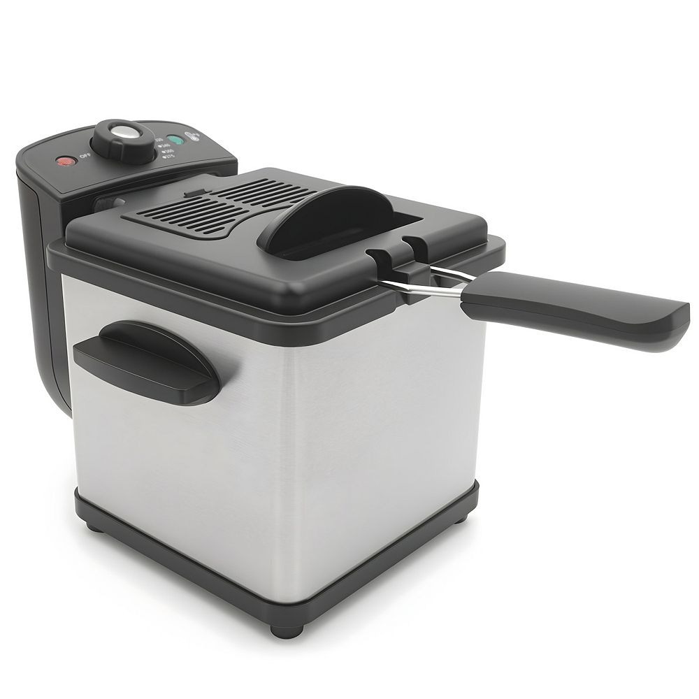 Elite Cuisine 1.6 quart Deep Fryer Stainless Steel