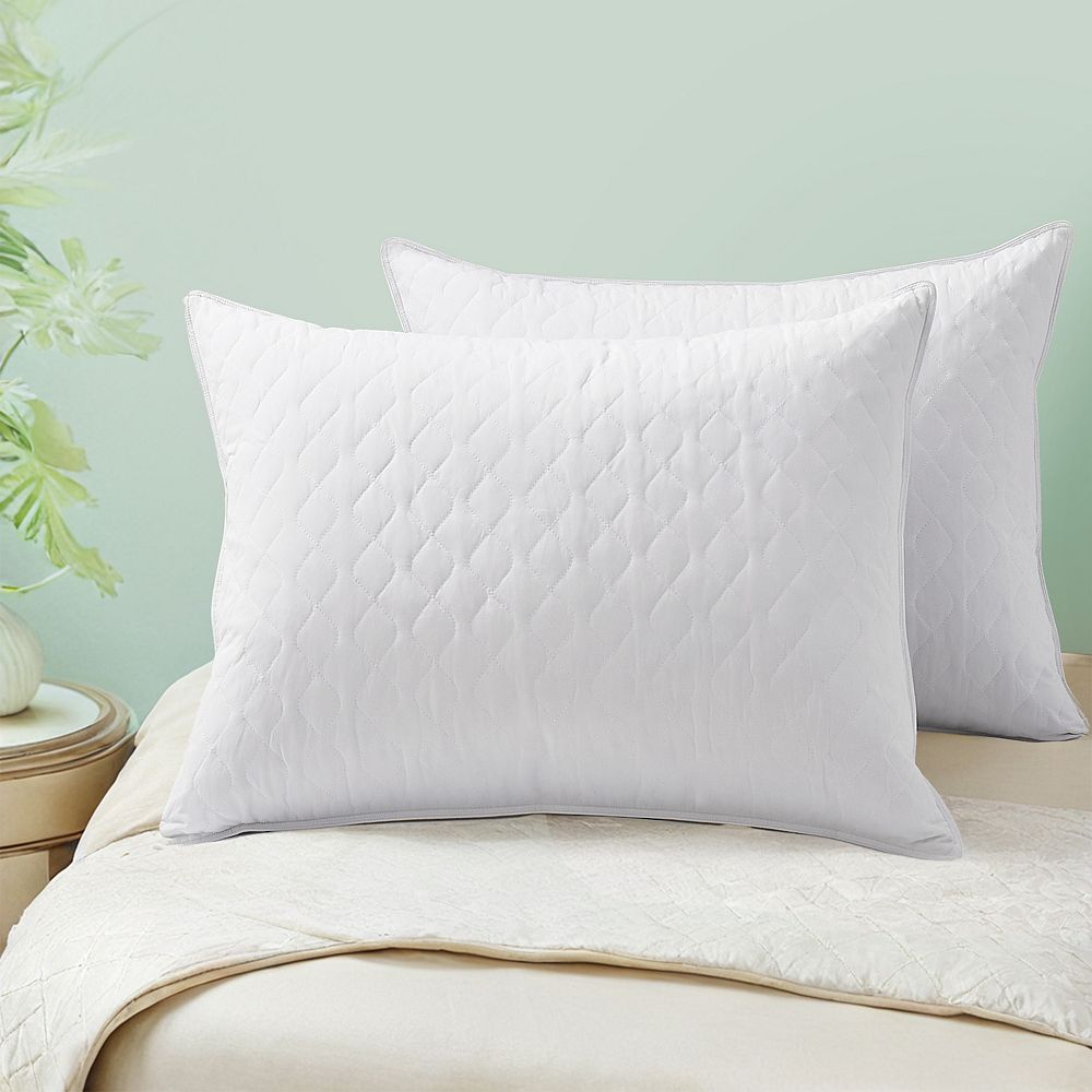 Unikome Super Soft Goose Down & Down Alternative Filled Pillows, 2 Pack ...