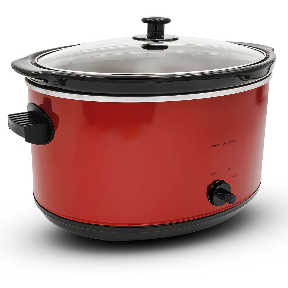 Elite Cuisine 8.5Qt. Stainless Steel Slow Cooker with Adjustable ...