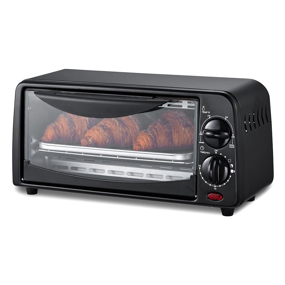 Elite Cuisine 2 Slice Toaster Oven with Time and Temp Knobs