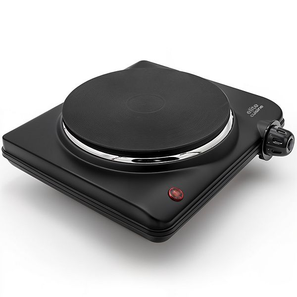 Elite Cuisine Single Coiled Electric Burner Hot Plate
