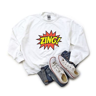 Comic Zing Youth Graphic Sweatshirt