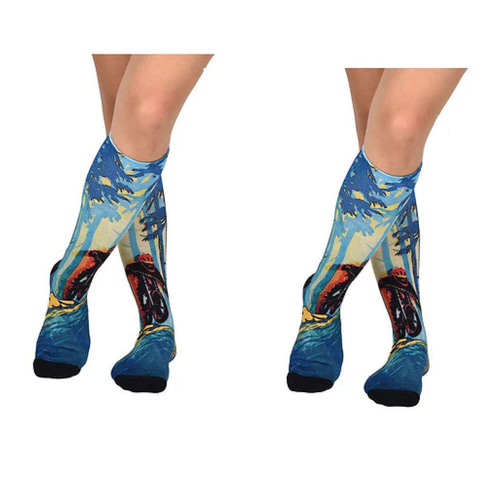 Sierra Socks Forest Biker Pattern Coolmax Socks, Nature Collection For ...