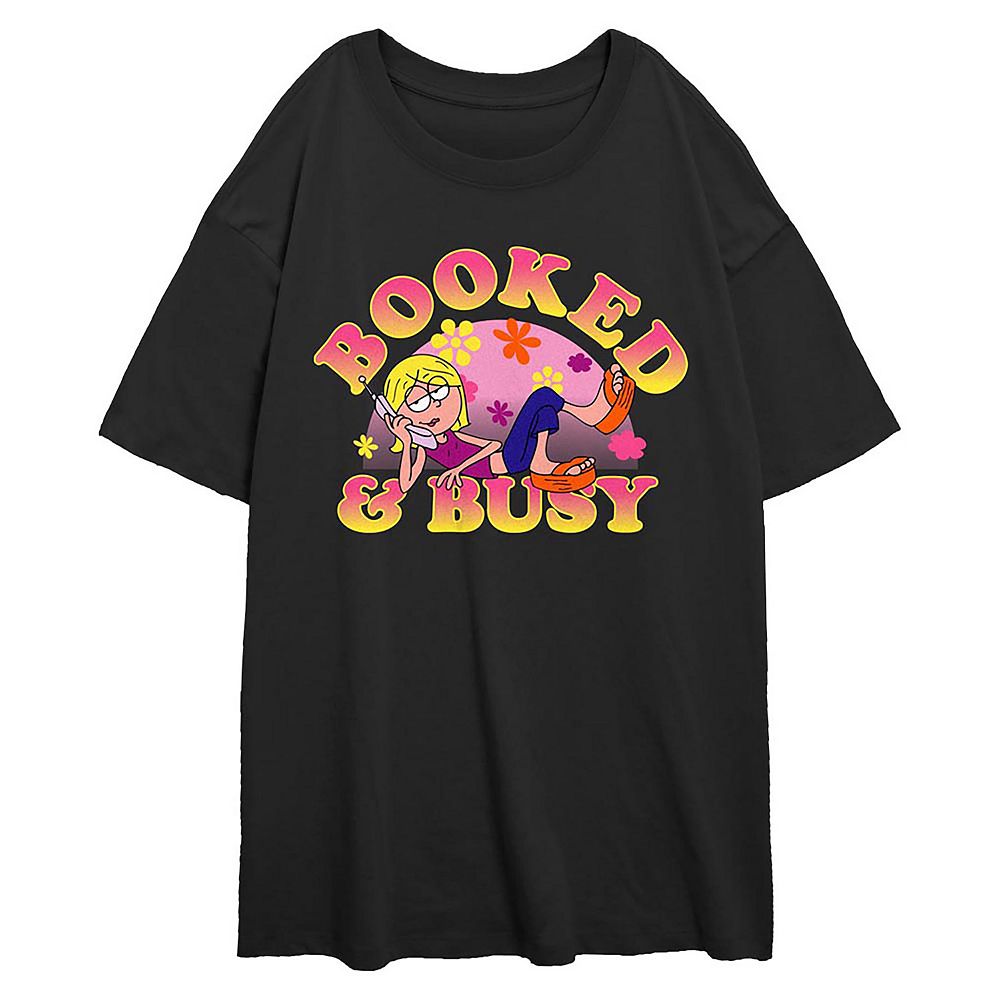 Disney's Lizzie McGuire Booked And Busy Juniors' Oversized Graphic Tee