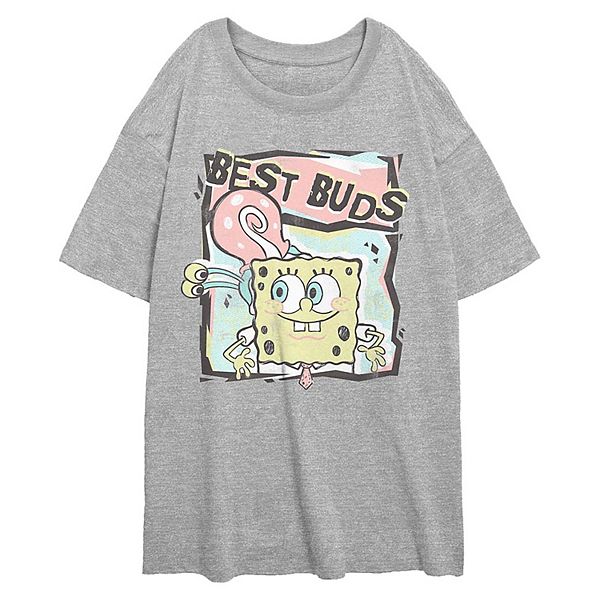 Juniors' Nickelodeon SpongeBob SquarePants And Gary Best Buds Oversized ...