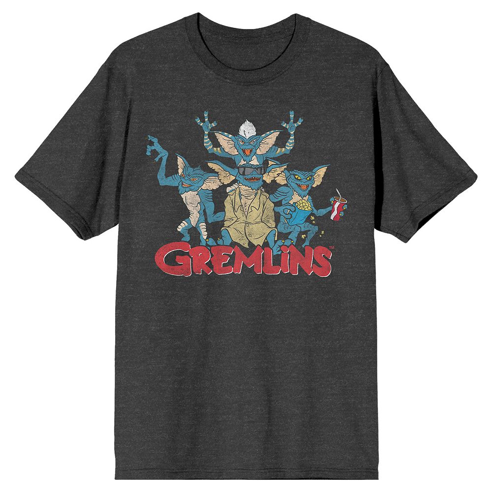 Men's Gremlins Group Character Art Short Sleeve Graphic Tee