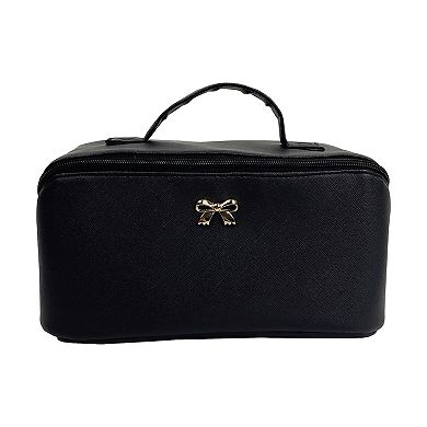 Diagonal Zip Makeup Bag