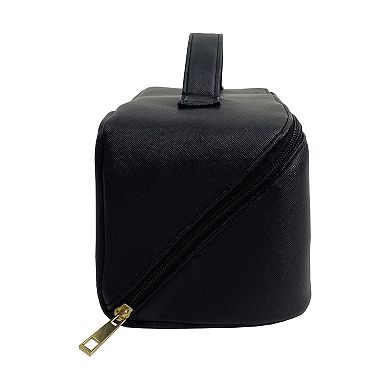 Diagonal Zip Makeup Bag