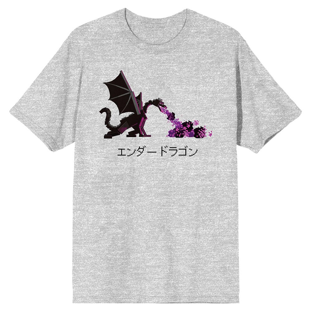 Men's Minecraft Fire Breathing Short Sleeve Graphic Tee
