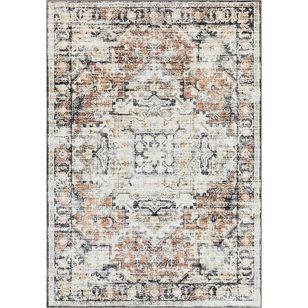 Well Woven Elle Basics Rendezvous Beige Vintage Medallion Area Rug