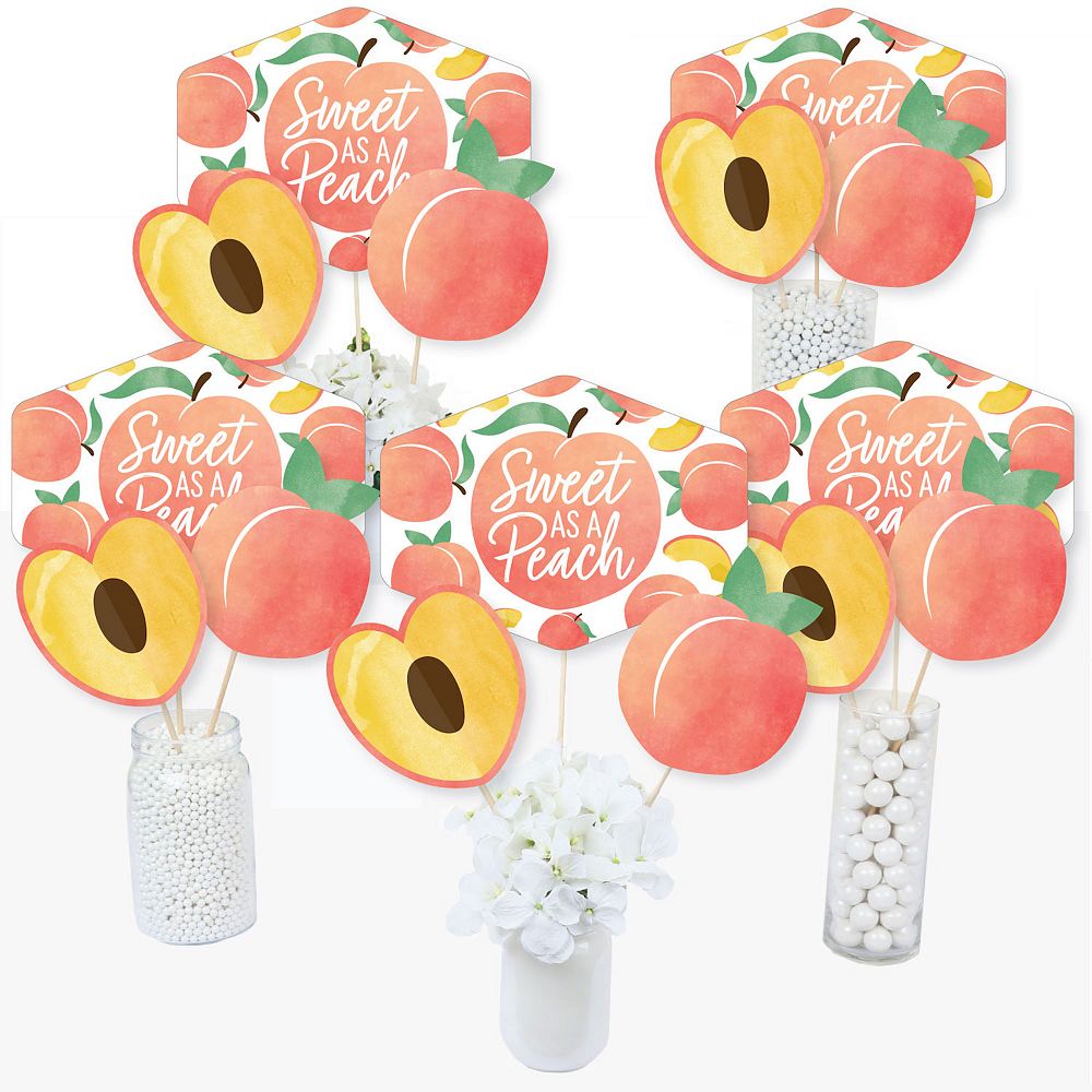 Big Dot Of Happiness Sweet As A Peach Fruit Baby Shower Birthday Party ...