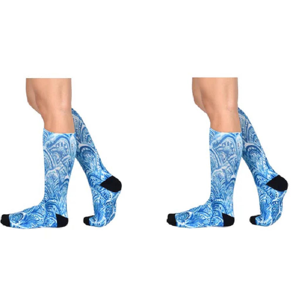 Sierra Socks Blue Dream Pattern Coolmax Socks, Nature Collection For ...