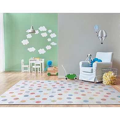 Well Woven Kids Rugs Multi Dot Kids Dots Area Rug