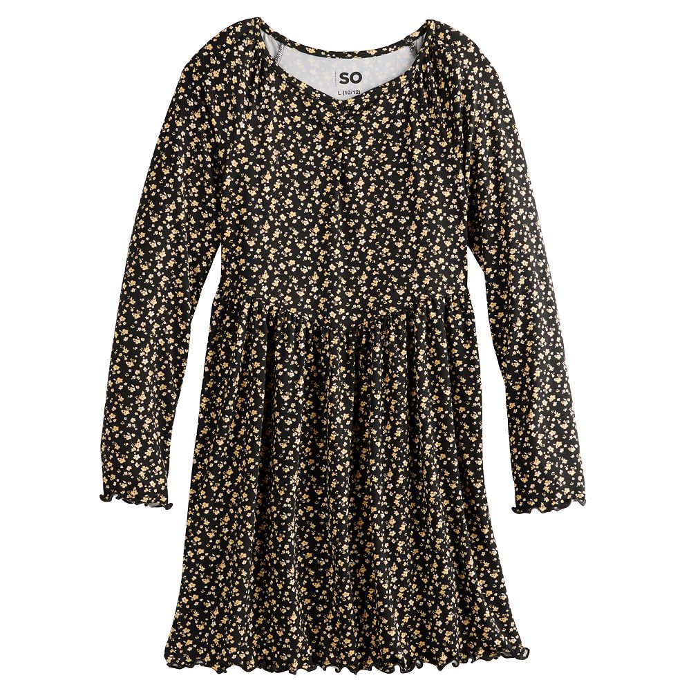 Girls 6-20 SO® Drop Waist Knit Dress in Regular & Plus Size