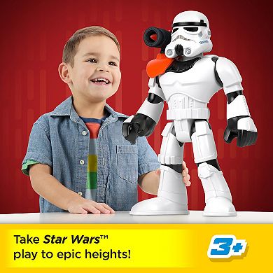 IMAGINEXT Star Wars Stormtrooper XXL 16 in. Poseable Toy with Launcher
