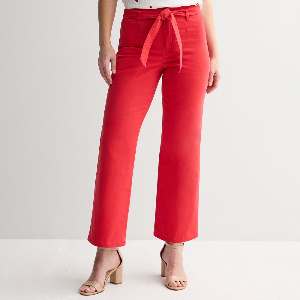 Women's Draper James Wide Leg Belted Trouser