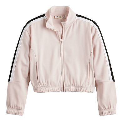 Girls 6-20 Pink Republic Track Jacket with Stripe Trim in Regular ...