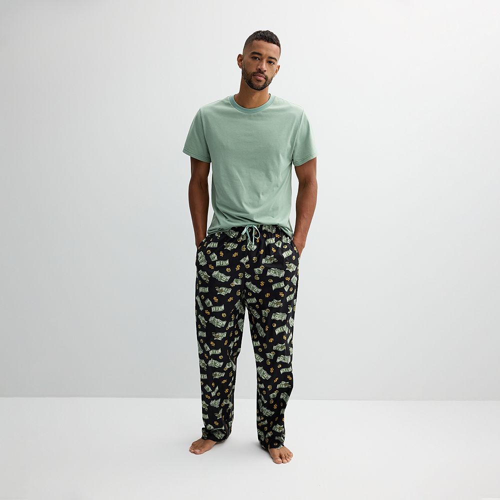 Men's PJs + PANCAKES Pajama T-Shirt & Cash Money Print Pajama Pants