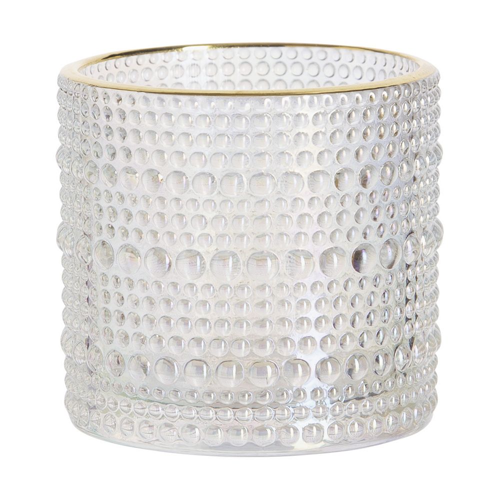 Home Essentials Halo Luster Gold Finish Rim Double Old Fashioned Glass