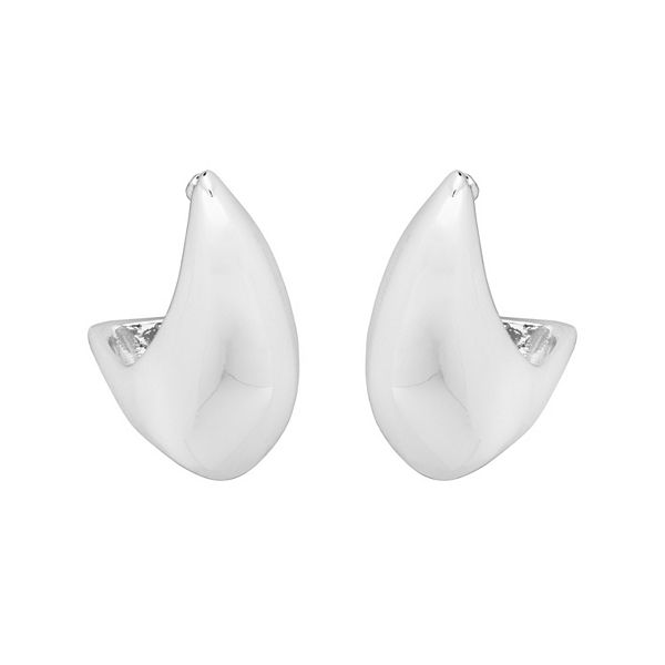 Emberly Wide Teardrop Drop Earrings