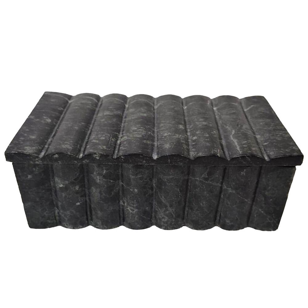 Everyday Decor Ridge Texture Decorative Box