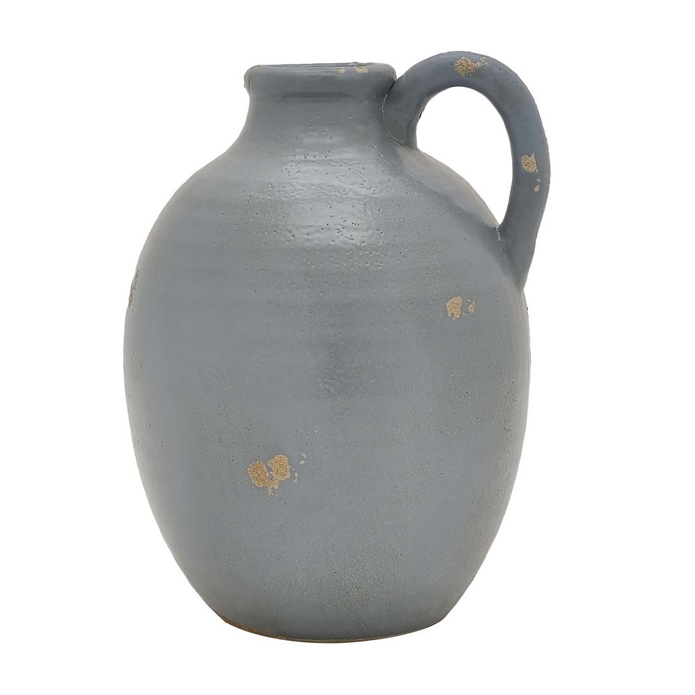 Everyday Decor Denim Blue Antiqued Vase