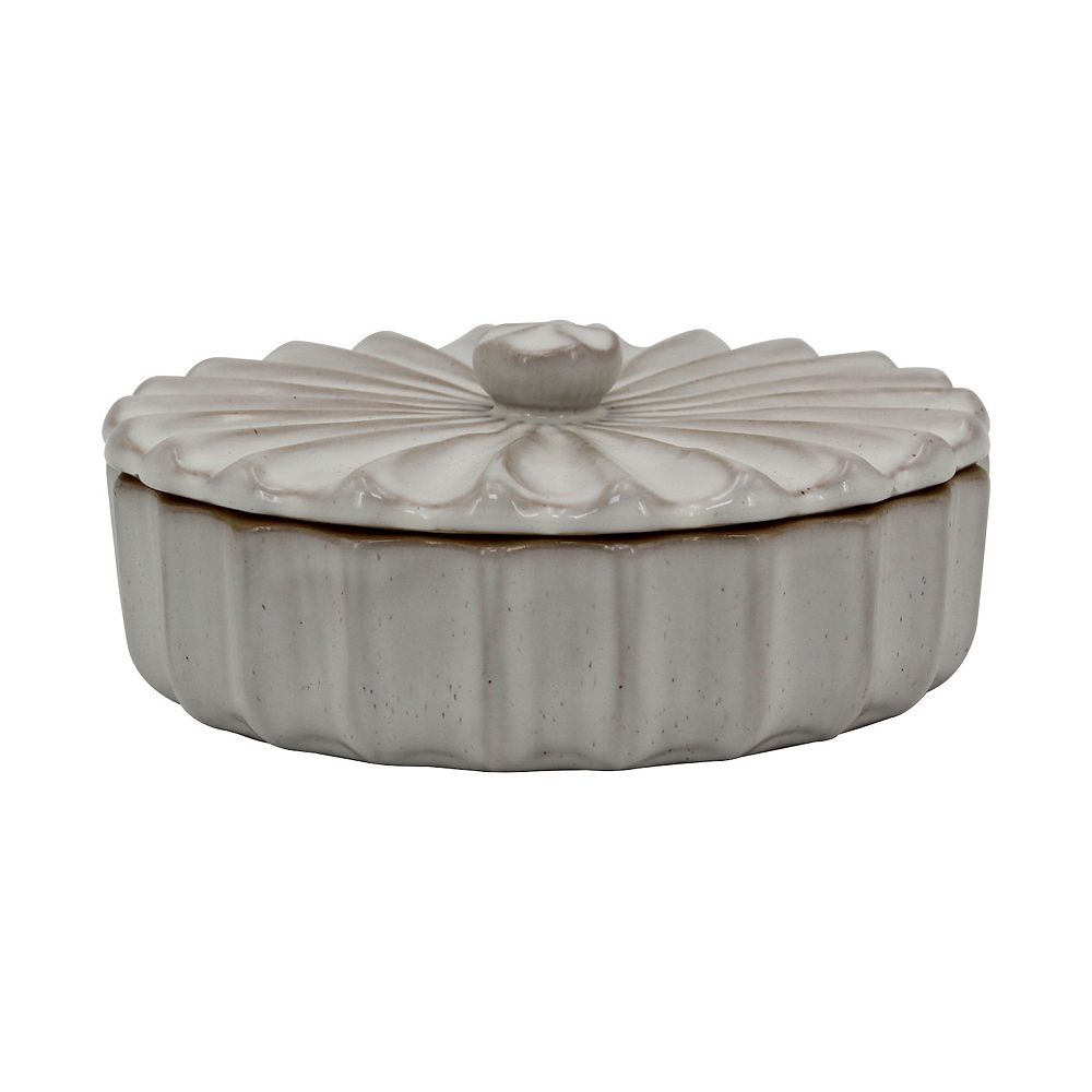 Everyday Decor Fluted Decorative Box Table Decor