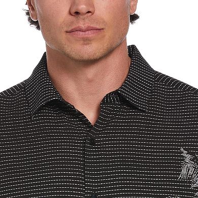 Men's Cubavera Geo Palms Print Short Sleeve Button-Down Shirt