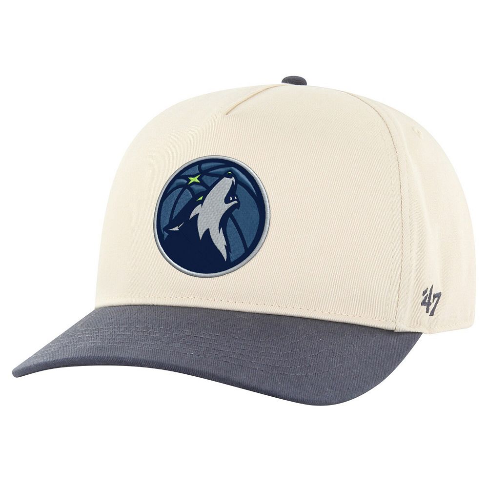 Men's '47 Cream/Navy Minnesota Timberwolves Roscoe Hitch Adjustable Hat