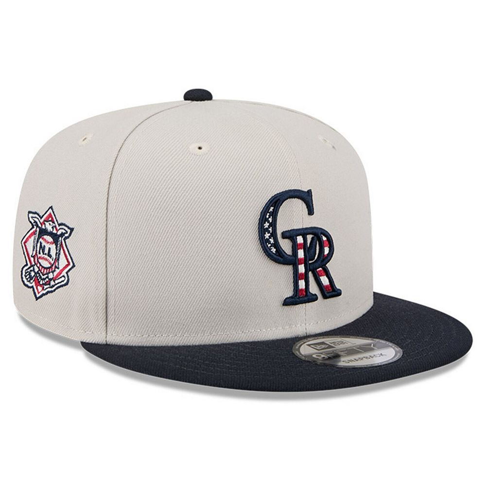 Men's New Era Khaki/Black Colorado Rockies 2024 Fourth of July 9FIFTY ...