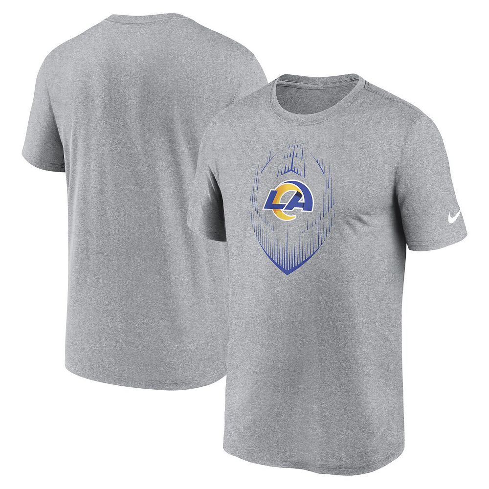 Men's Nike Heather Gray Los Angeles Rams Primetime Legend Icon ...