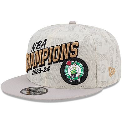 Men's New Era Cream Boston Celtics 2024 NBA Finals Champions Locker ...