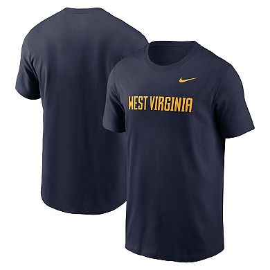 Men's Nike Navy West Virginia Mountaineers Primetime Wordmark T-Shirt