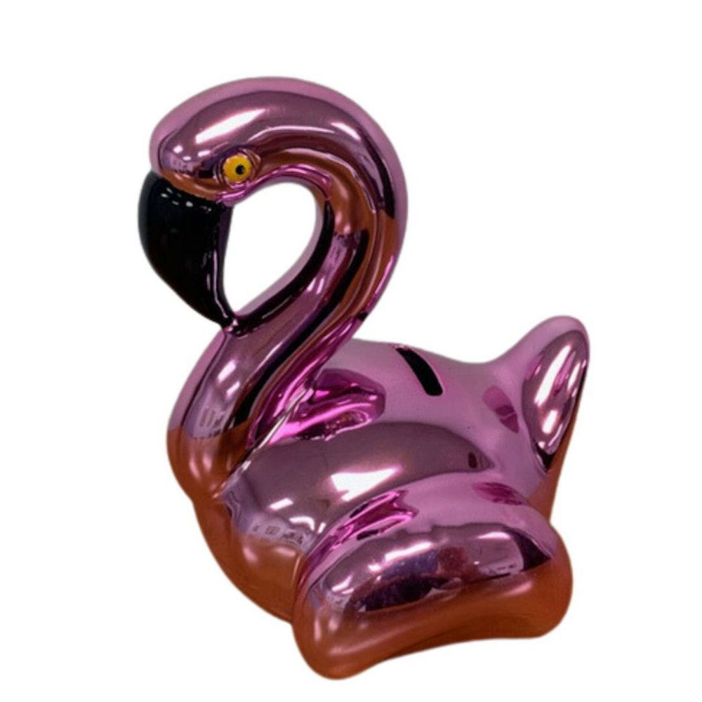 Ceramic Flamingo Bank