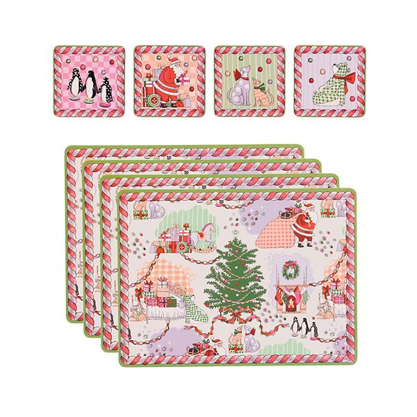 Cath Kidston Christmas Ditsy 4-pk. Placemat & Coasters