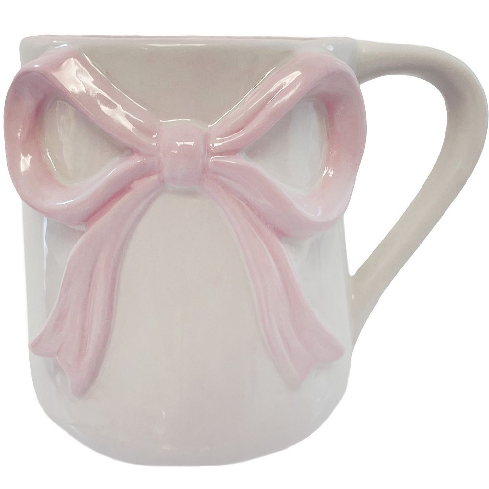 Madison Home Pink Bow Mug