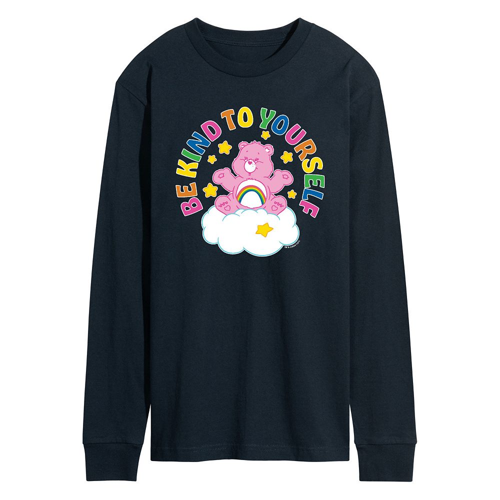 Men's Care Bears Be Kind To Yourself Long Sleeve Graphic Tee