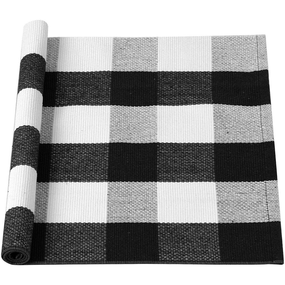 Cotton Classic Pattern High Density Woven Floor Mats , 71" X 24"