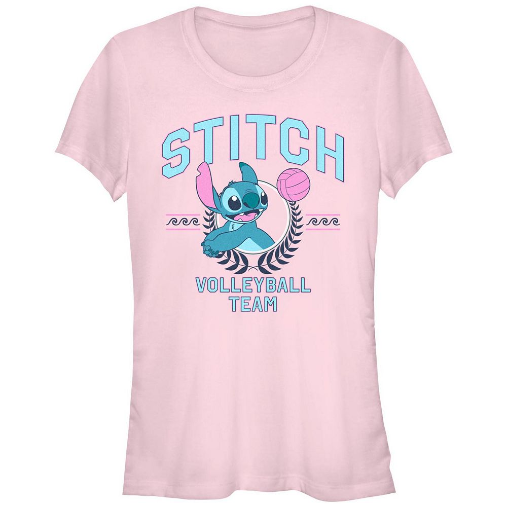 Disney's Lilo & Stitch Volleyball Team Juniors' Fitted Graphic Tee